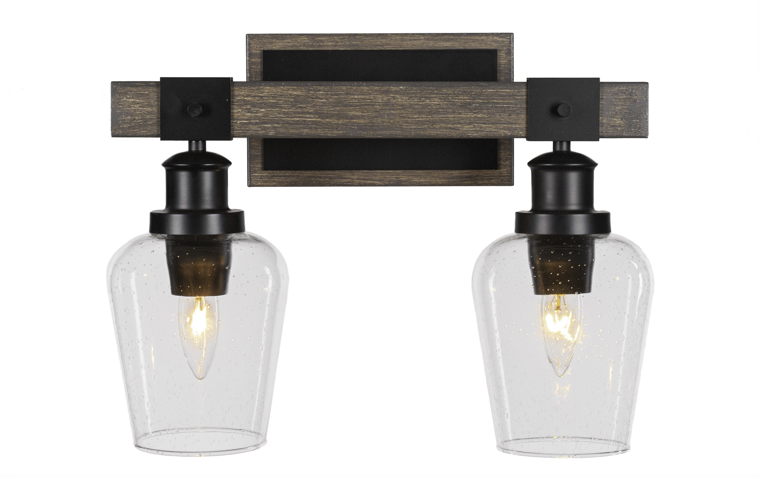 Breakwater Bay Celentano 2 Light Bath Bar Shown In Matte Black ...