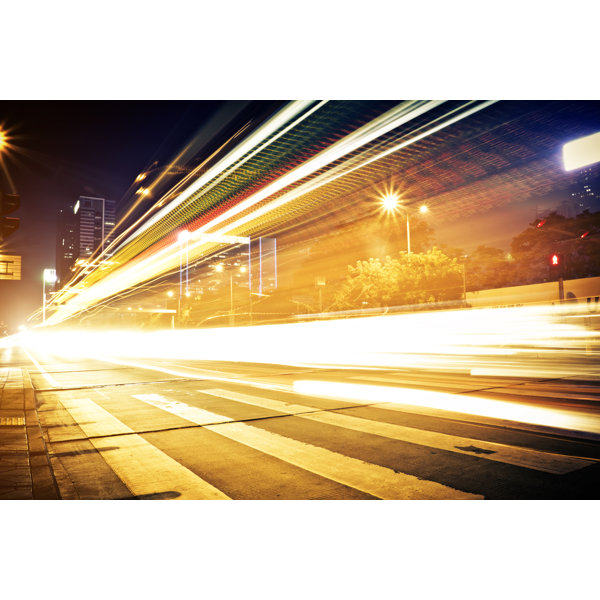 Metro Lane Fast Moving Cars by Liufuyu - Wrapped Canvas Print | Wayfair ...
