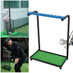 JOYDING Golf Club Stand Storage Metal Golf Putter Rack For 9 Clubs ...