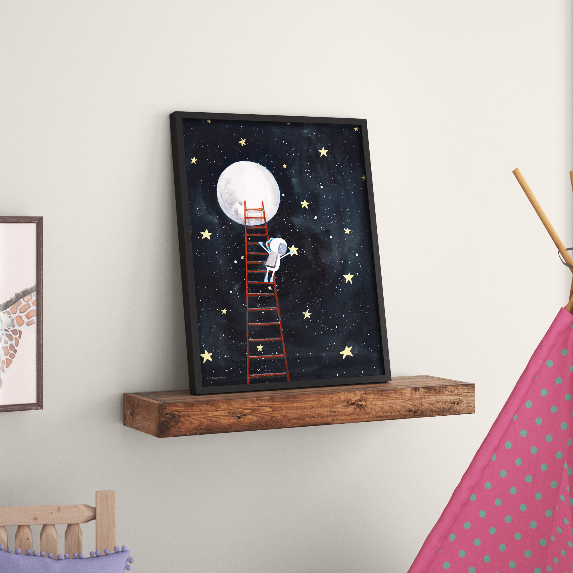 Viv + Rae™ Dyer Avenue Ladder To The Moon, Painting Print On Canvas ...