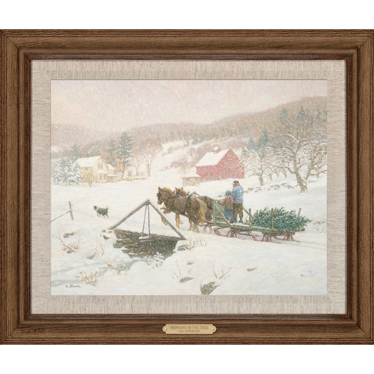 WildWings Bringing in the Tree by Lee Stroncek Framed Painting Print ...