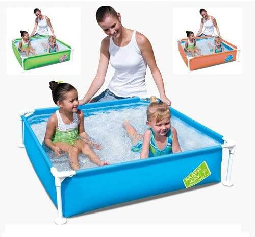 Bestway Steel Square Kiddie Pool 30.5cm H x 122cm W x 122cm L | Wayfair.ie