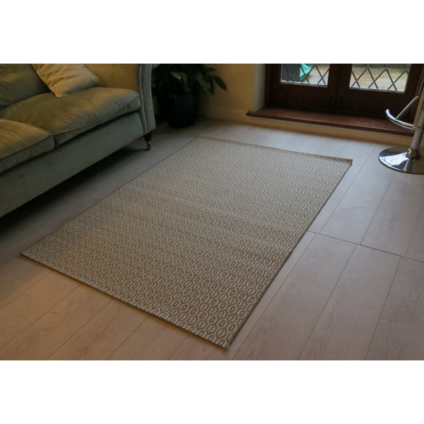Ebern Designs Granata Linley Flatweave Cream/Grey Rug | Wayfair.co.uk