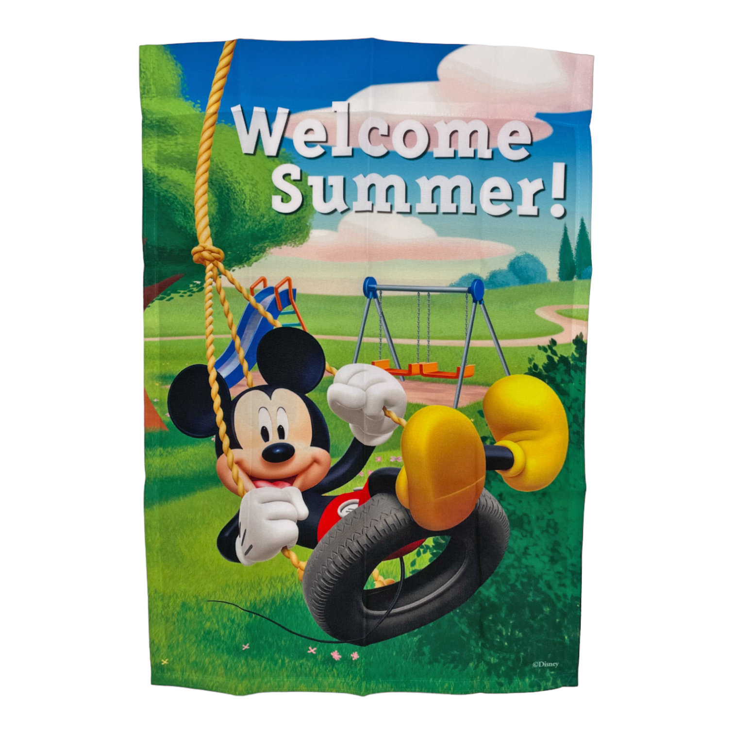 Back Yard Glory Diseny Mickey Mouse Tire Swing Welcome Summer Garden ...