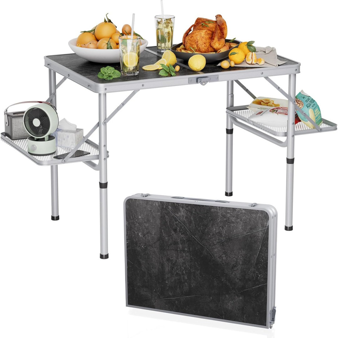 Latitude Run® Folding Camping Table 3Ft, Folding Picnic Table, Camp ...