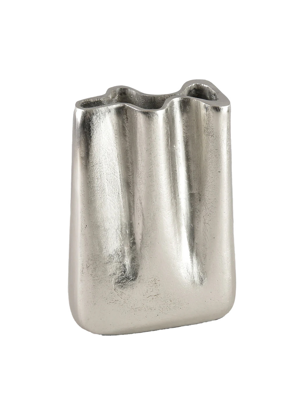 Ivy Bronx Savona Aluminum Wave Vase, Tabletop Centerpiece, Flower ...