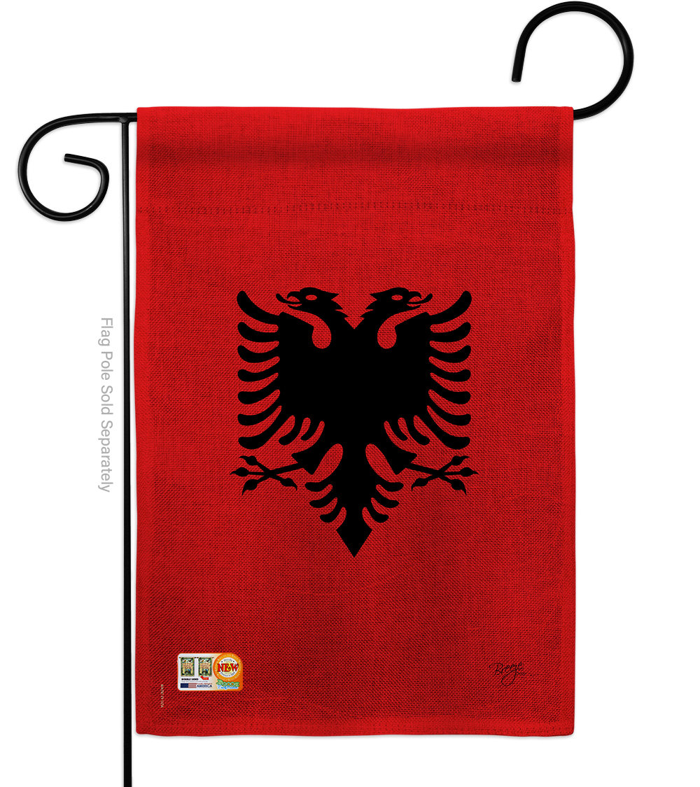 Trinx Albania 2-Sided Burlap 18.5 x 13 in. Garden Flag | Wayfair