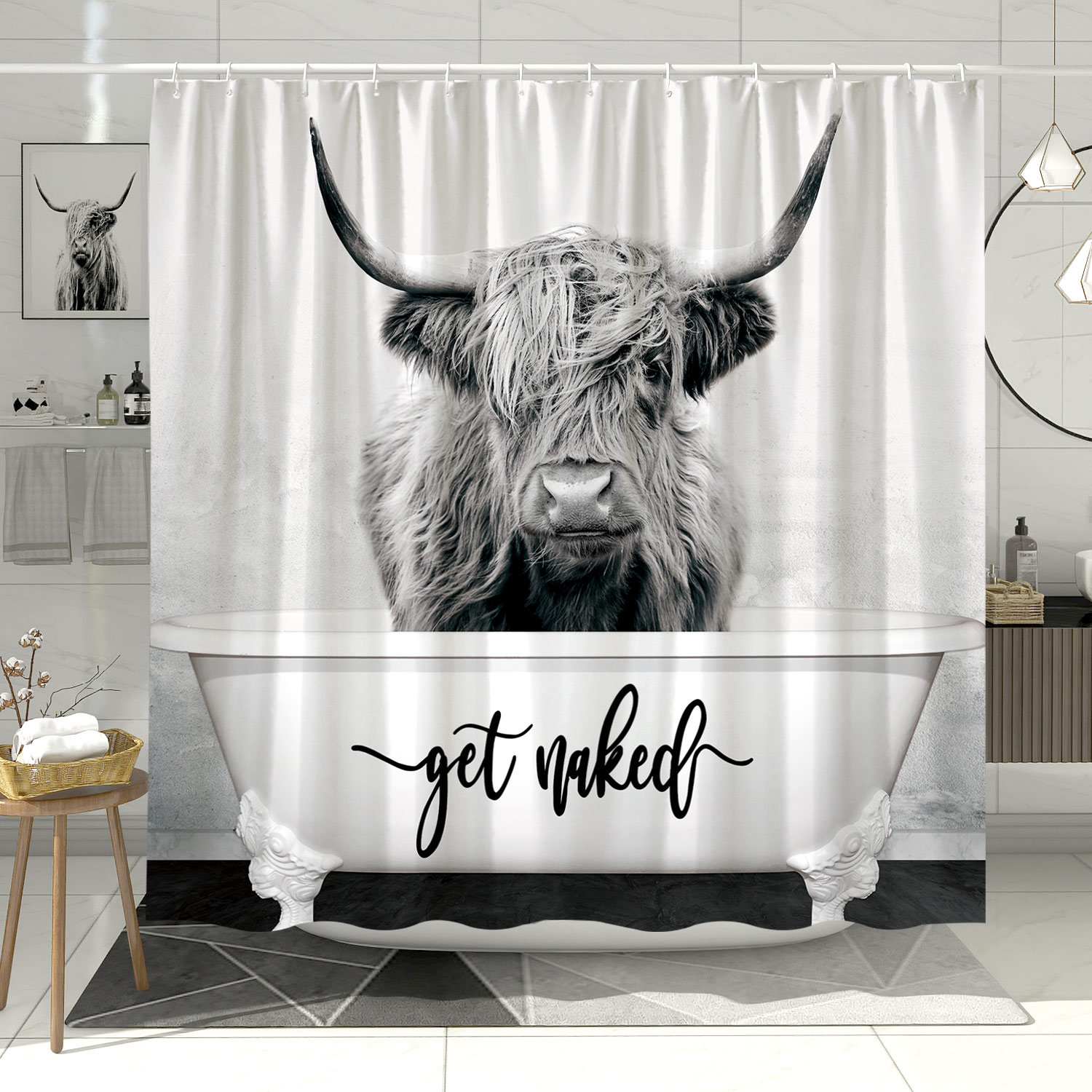 Trinx Dashton 13 Piece Shower Curtain Set + Hooks | Wayfair