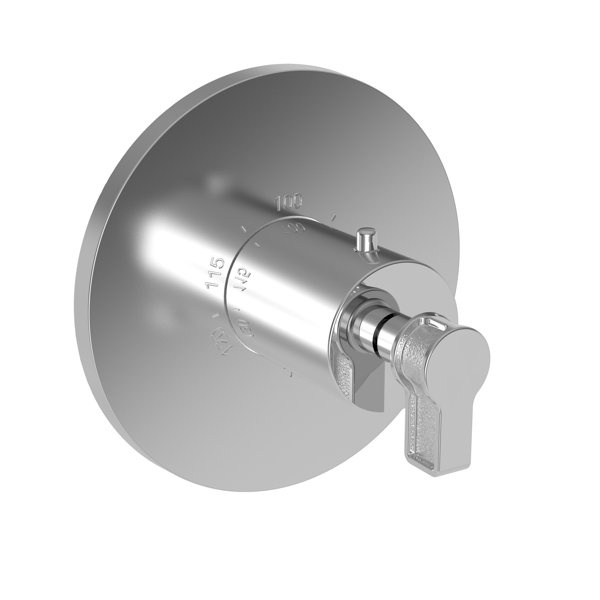 Newport Brass Griffey 3/4" Round Thermostatic Trim Plate With Handle ...