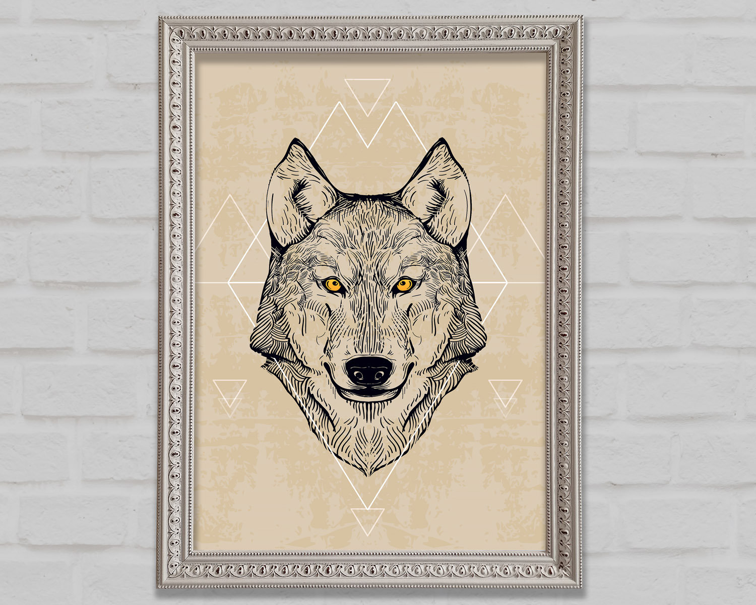 Bright Star Wolf Head - Print | Wayfair.co.uk