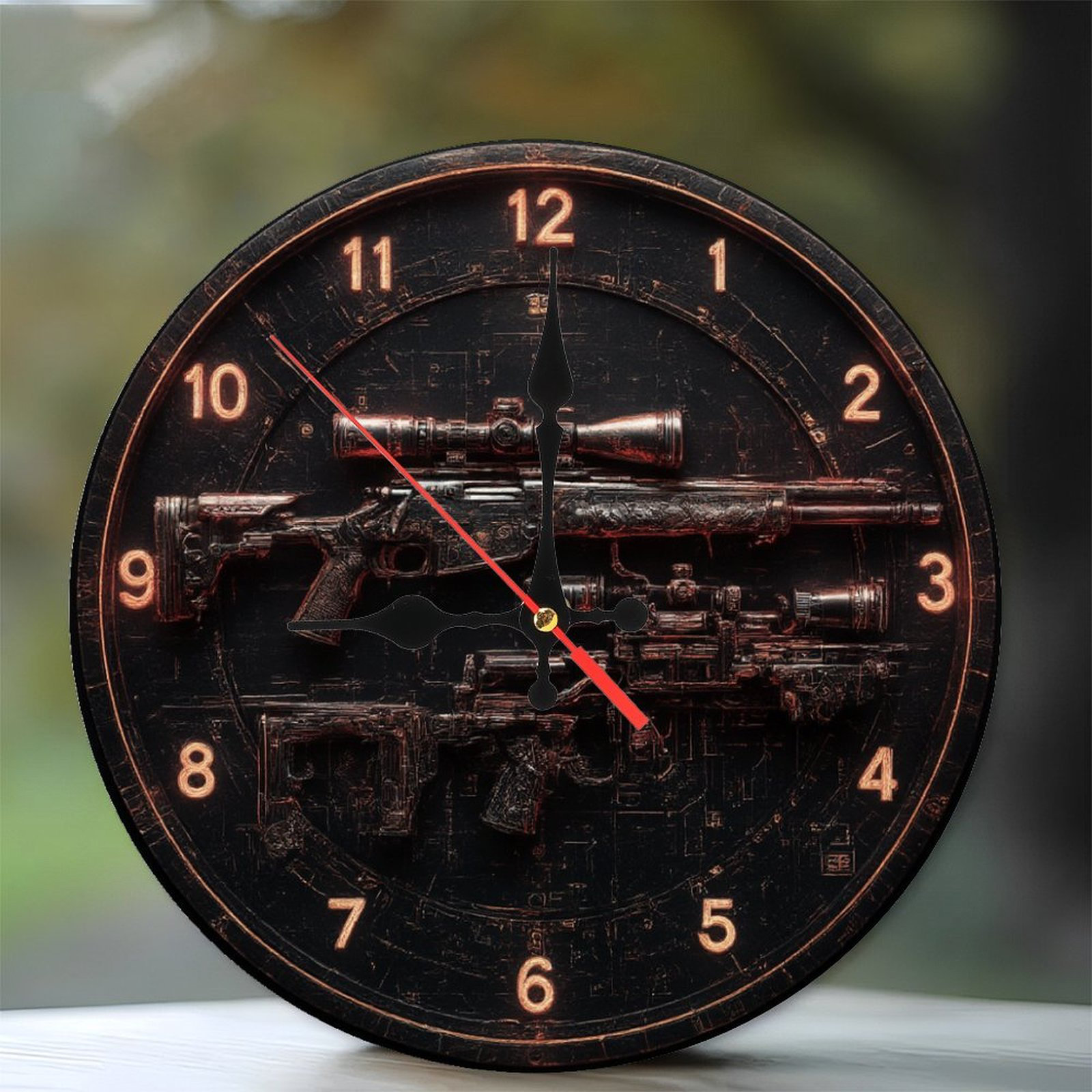Williston Forge 10" Round MDF Wall Clock with Silent Quartz Movement ...