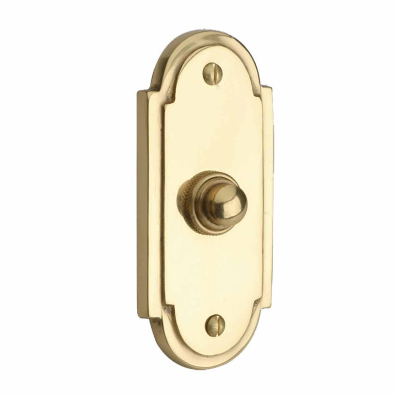 The Renovators Supply Inc. Wired Brass Door Bell Push Button 4" L ...
