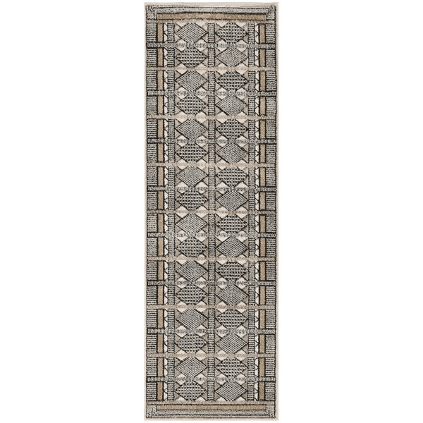 Ebern Designs Reimann Ivory Multicolor Modern Indoor Rug & Reviews ...
