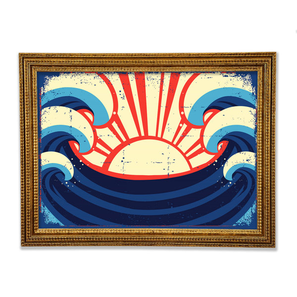 Bright Star Sun Wave - Single Picture Frame Print | Wayfair.co.uk
