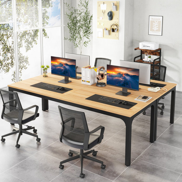 TribeSigns 200cm W Metal Base Computer Desk & Reviews | Wayfair.co.uk