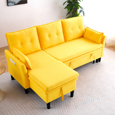 yellow office sofa