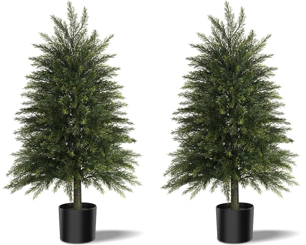 Primrue Artificial Cedar Fluffy Leaf Set - Wayfair Canada