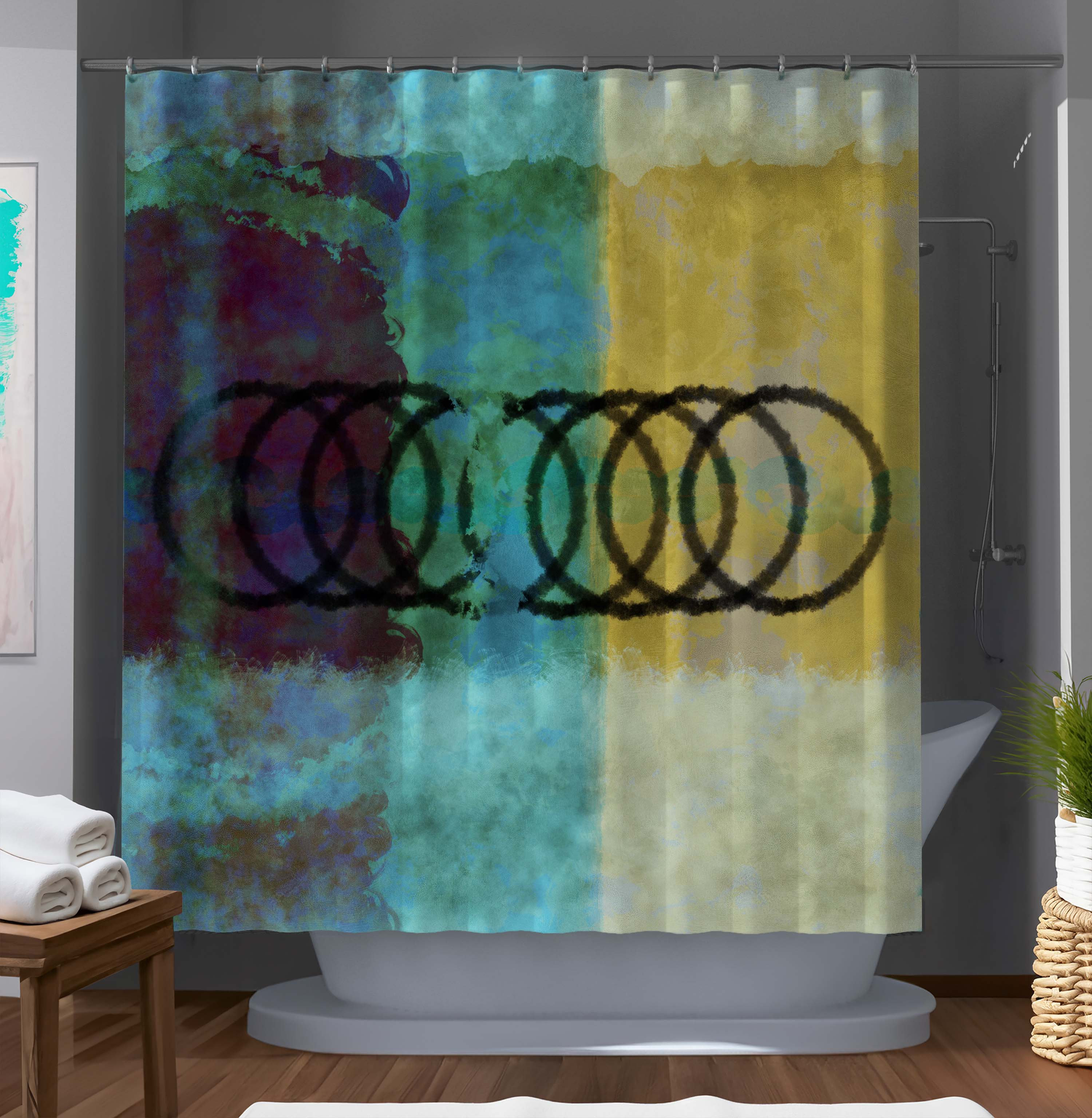 East Urban Home Brief Flattering Shower Curtain | Wayfair