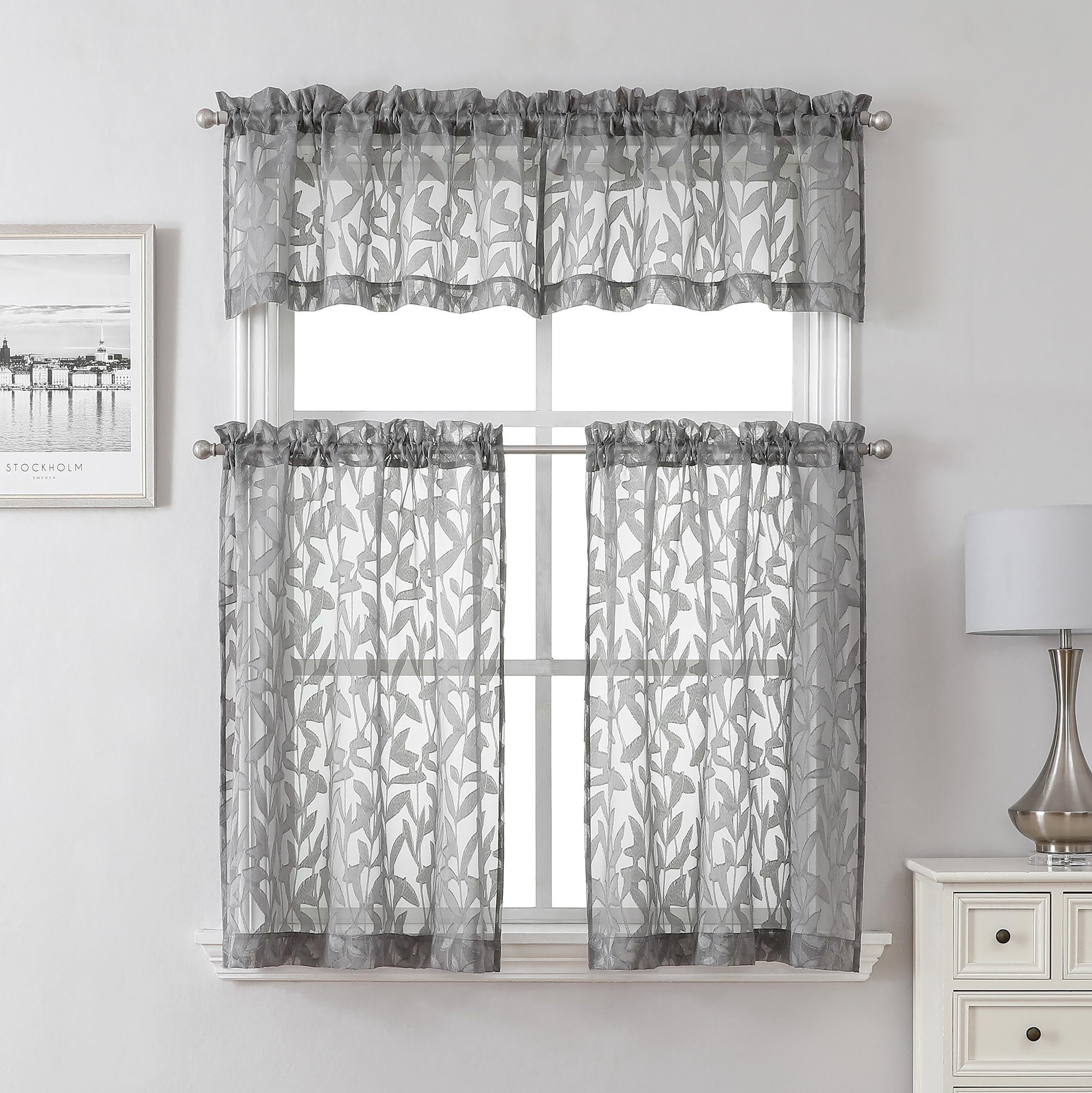 PALEYI 2 PCS 38x14 Inches Window Valances | Wayfair