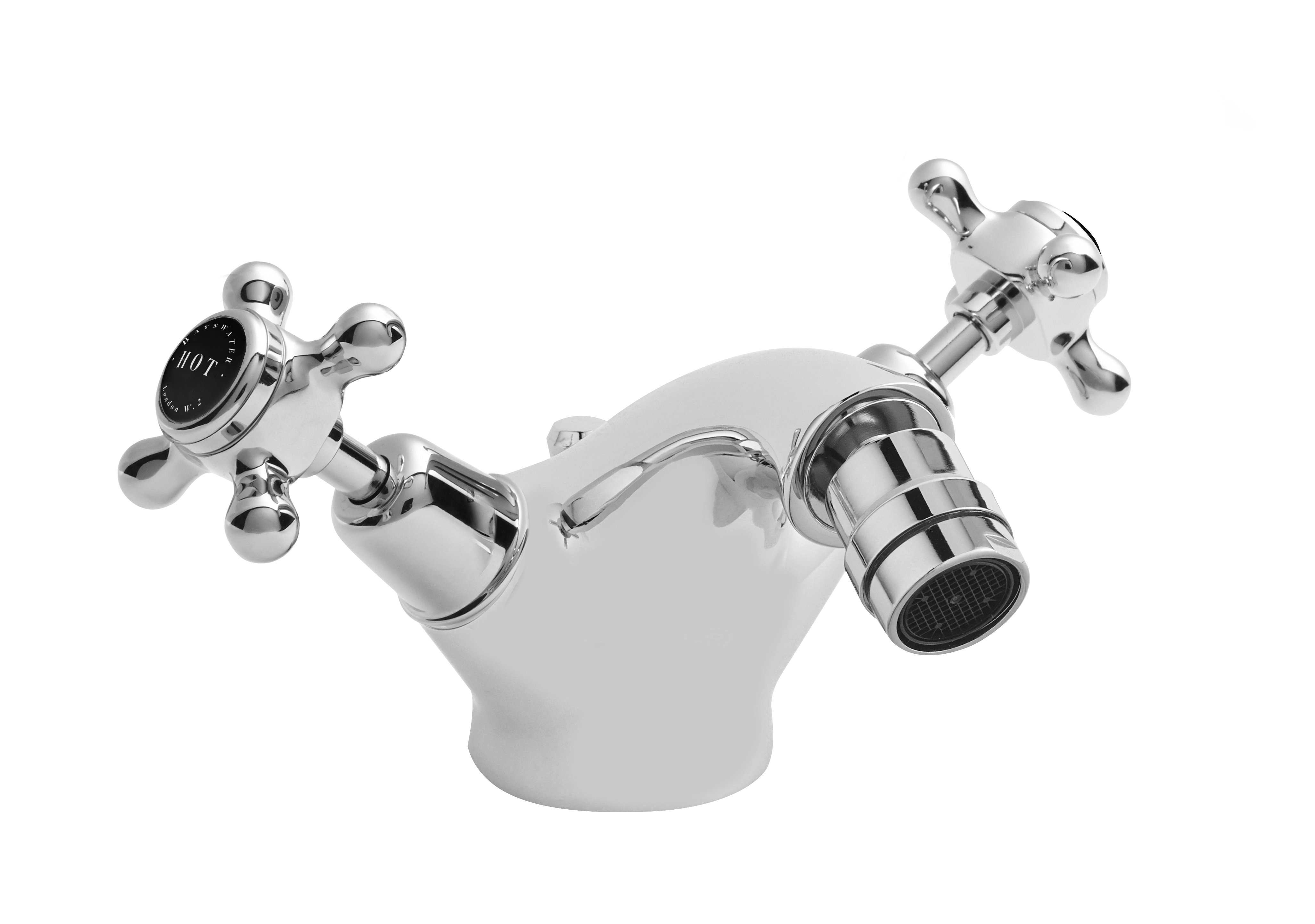 Bayswater Bathrooms Solid Brass Double Handle Horizontal Spray Bidet ...