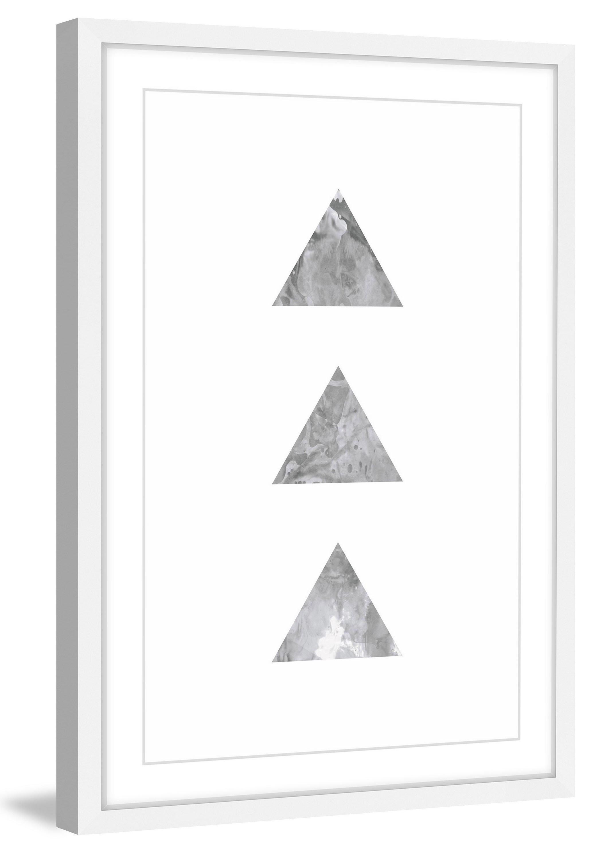 Marmont Hill 'Tri' by Bryon White Framed Painting Print on Paper ...