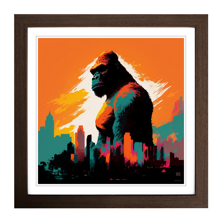 Happy Larry King Kong Color Field Painting | Wayfair.co.uk