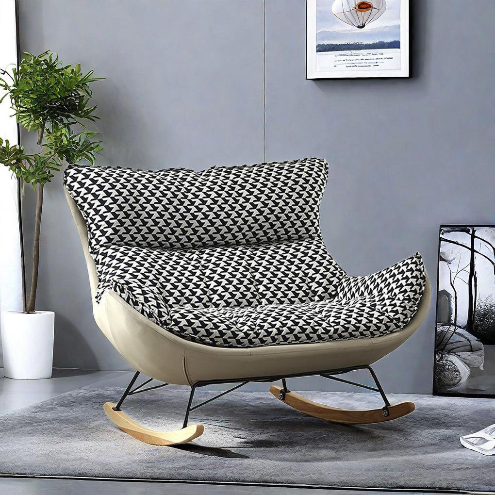 Axis Living Minimalist Double Sofa Rocking Chair Rocking Chair | Wayfair