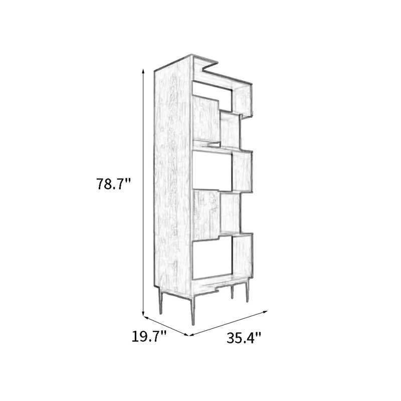 Parttlion Solid wood bookcase corner locker | Wayfair