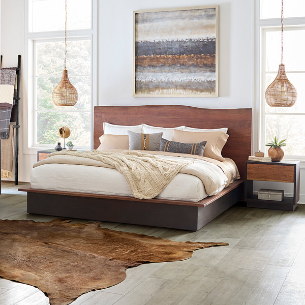 Loon Peak® Solid Wood Platform Bed & Reviews | Wayfair