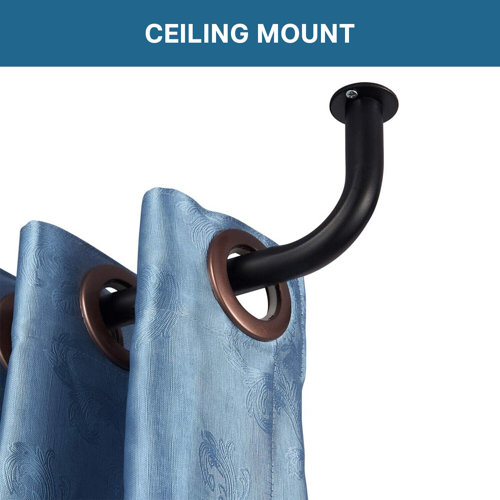 Latitude Run Westmont Extendable Adjustable Single Blackout Curtain ...