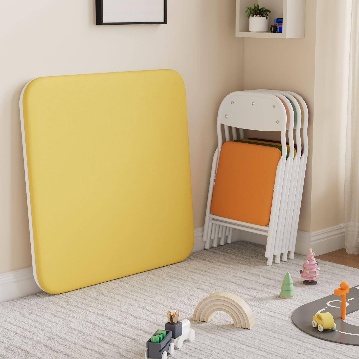 Isabelle & Max™ 5 Piece Folding Table And Chairs Set, Activity Table ...