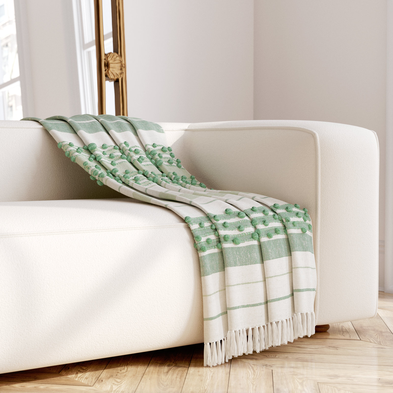 Kelly Clarkson Home Myers Handmade Throw Blanket & Reviews | Wayfair