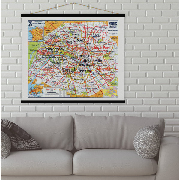 BLUE SHAKER Paris Capitale - No Frame Print | Wayfair.co.uk