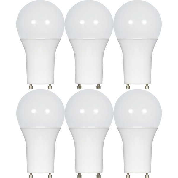 Satco 60 Watt Equivalent A19 GU24/Twist And Lock Dimmable LED Bulb ...