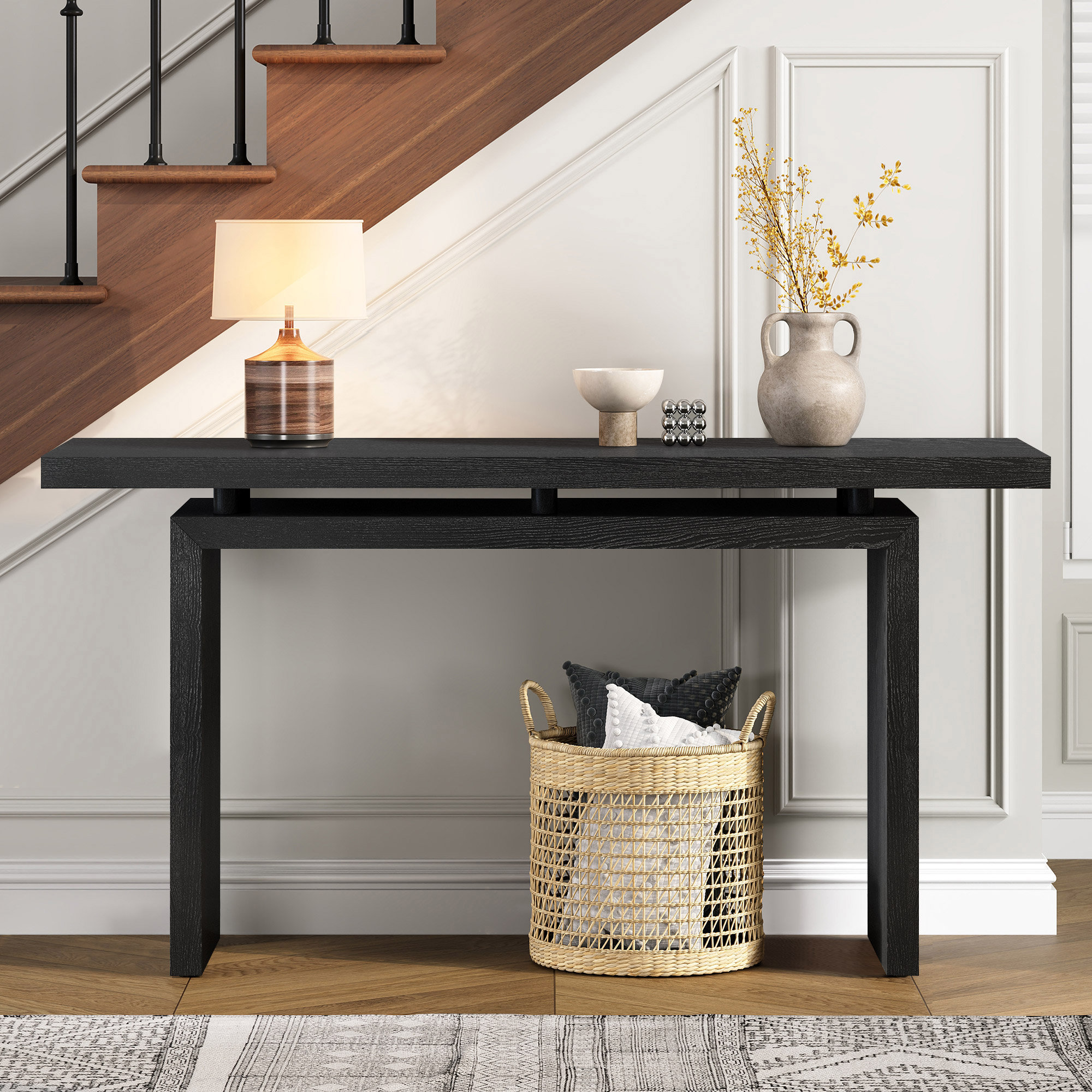 Ebern Designs Modern Simple Style Wood Console Table | Wayfair