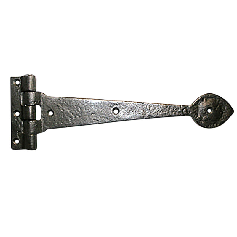 The Renovators Supply Inc. Heart Tip Textured Wrought Iron Strap Hinge ...