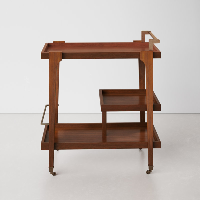 AllModern Duron Solid Wood Bar Cart & Reviews | Wayfair