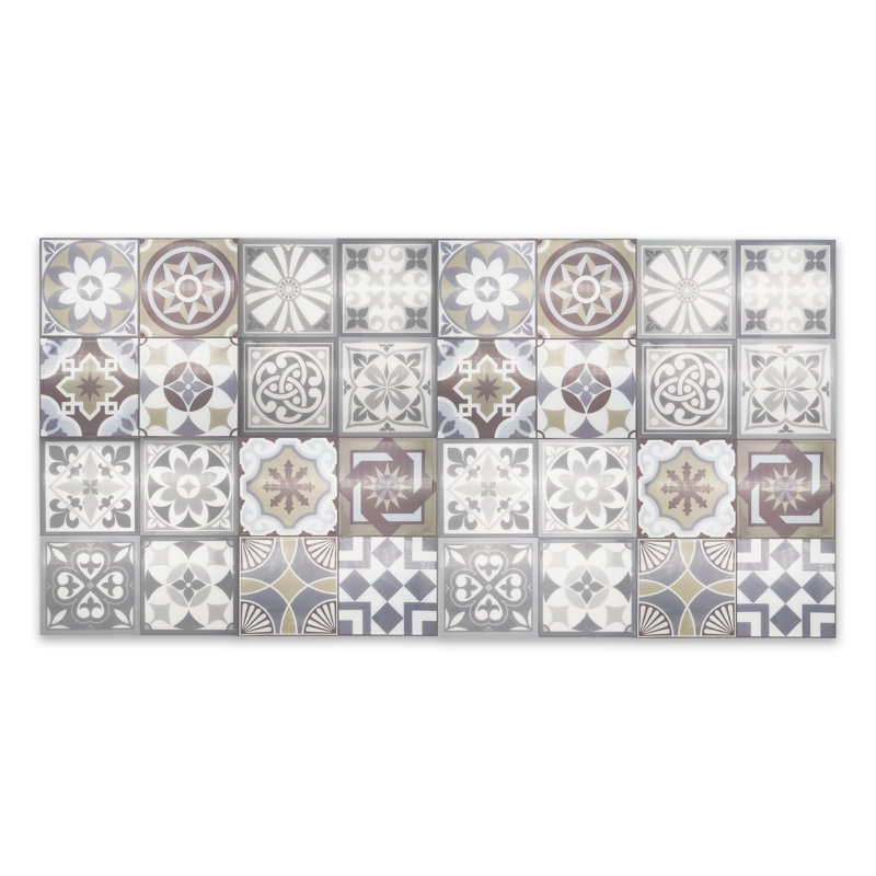 Walplus 6" x 6" Gel Peel & Stick Field Tile & Reviews | Wayfair