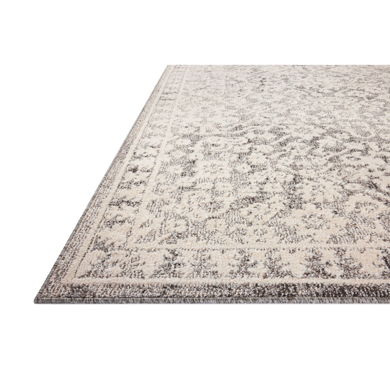 Magnolia Home by Joanna Gaines x Loloi Gigi Grey / Ivory Area Rug ...