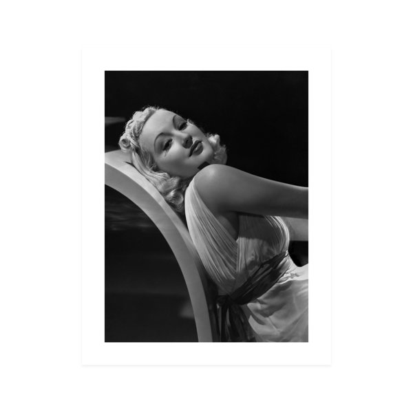 Globe Photos Entertainment Portrait Of Betty Grable Leaning On Chair by ...