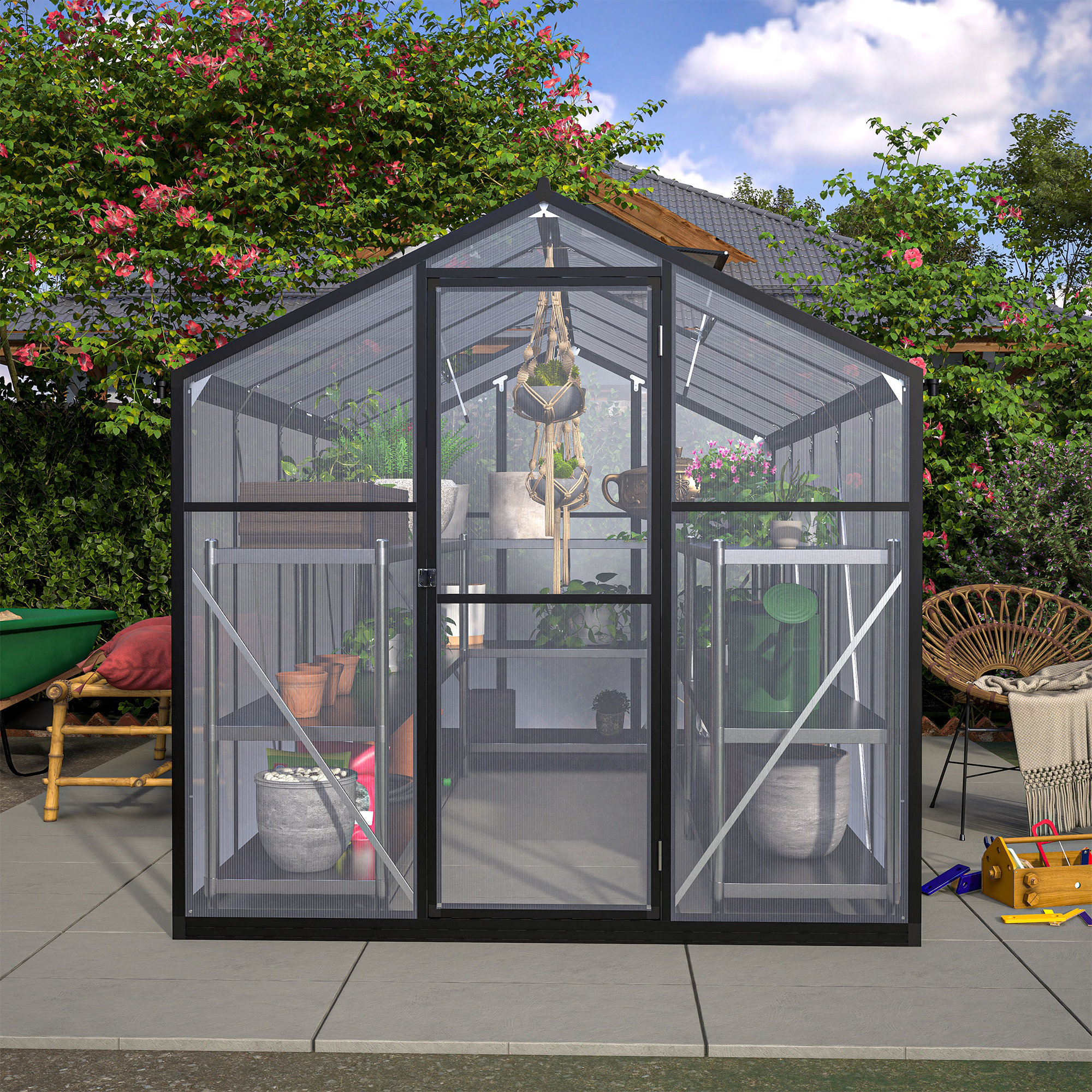 CHENGGUHENGXIN Newly Marketed Gain Height Windproofaluminum Greenhouse ...