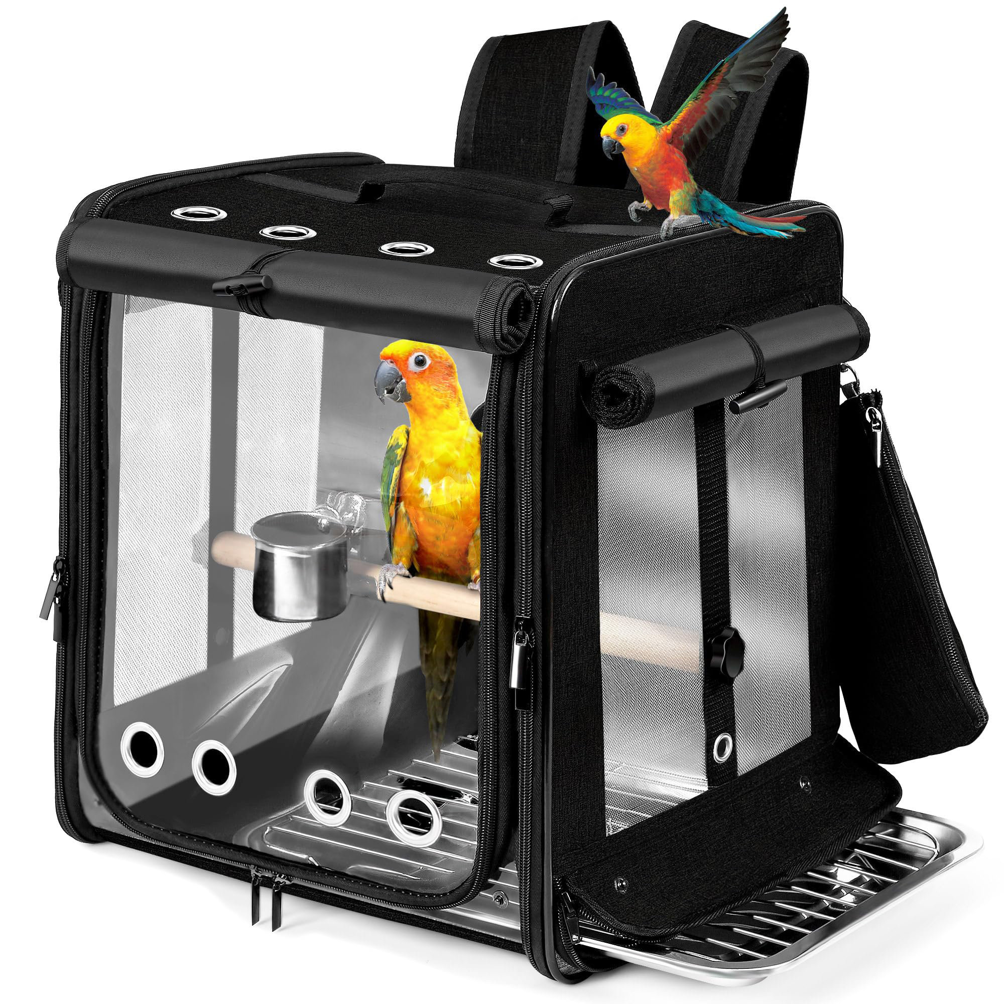 Ebern Designs Bird Carrier With Seat Belt For Car Travel, Bird Backpack ...