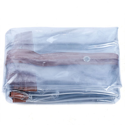 Lomana 98'' W x 98'' D Plastic Transparent Cover Retractable Fabric ...