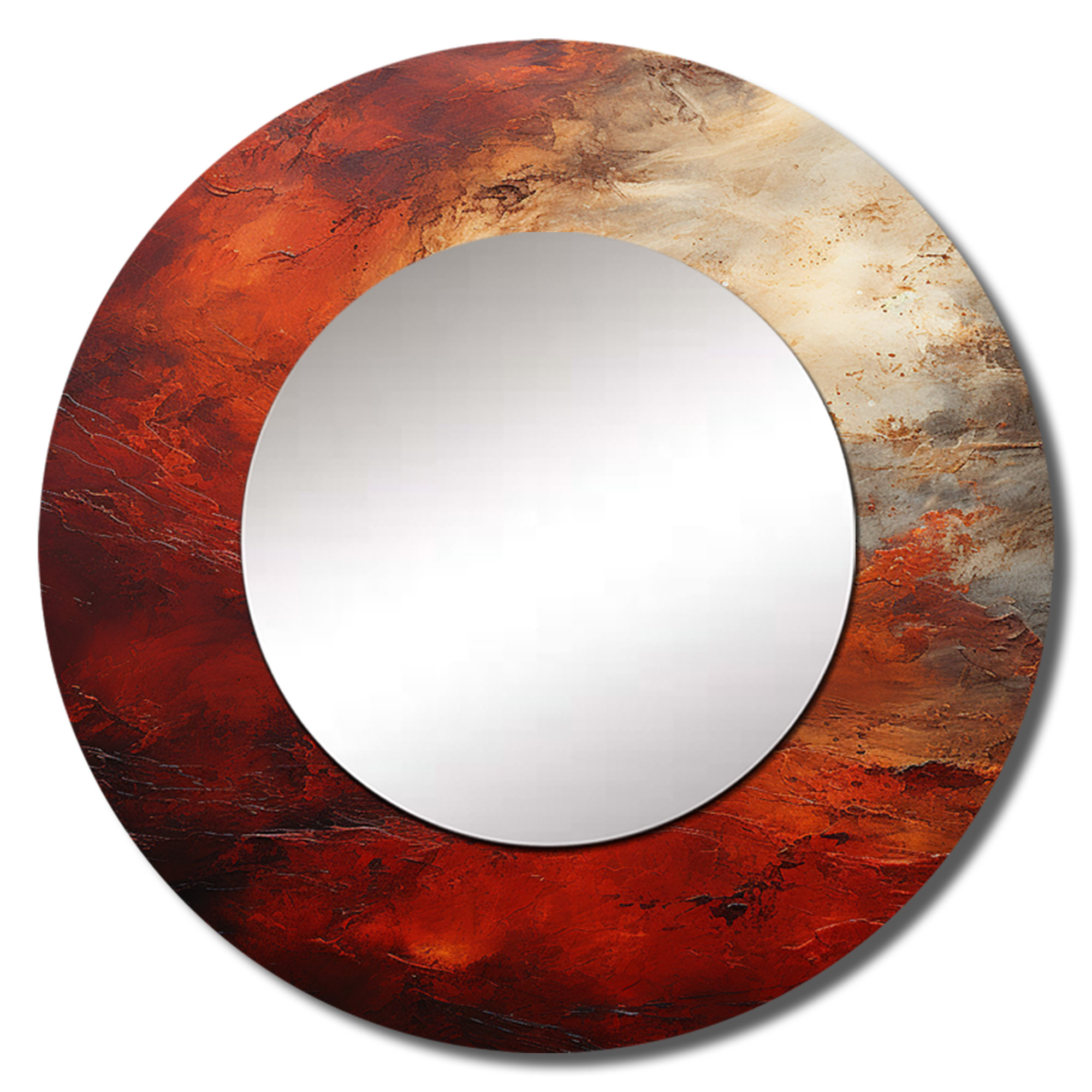 East Urban Home Maroon Mars Mystery Planet - Our Solar System Round ...