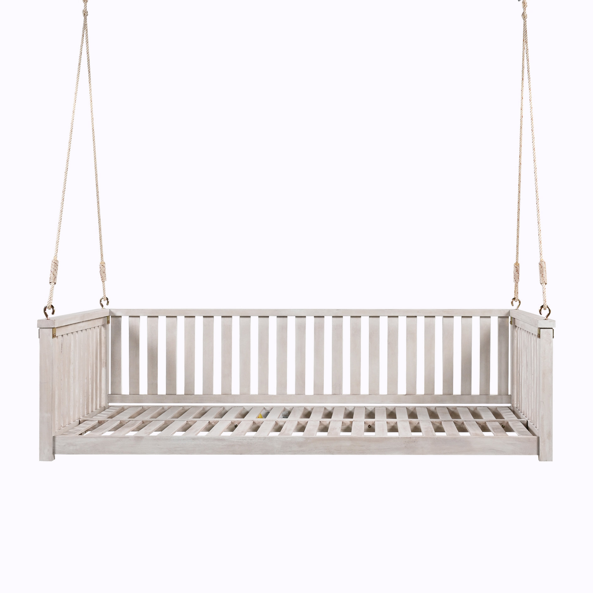 Bungalow Rose Kimmika 2 Person Solid Wood Porch Swing | Wayfair