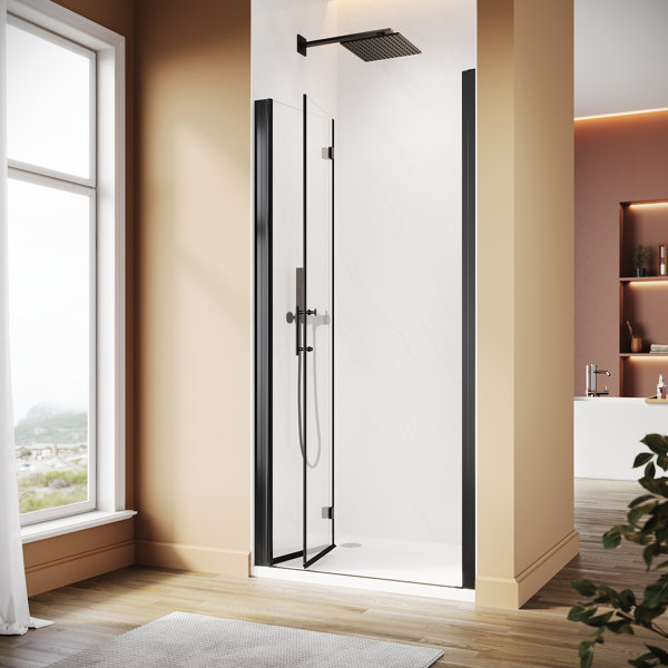 Hydrave 36"W*72"H Folding Shower Door with 180Â°Folding Hinge,6mm Clear ...