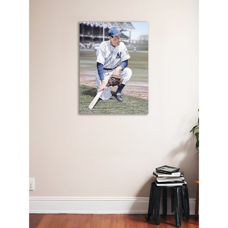 Buy Art For Less Joe Dimaggio Artwork by Darryl Vlasak - Wrapped Canvas ...