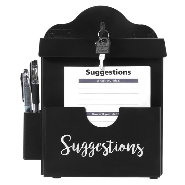 MyGift Wall Mounted Tabletop Suggestion Drop Box | Wayfair