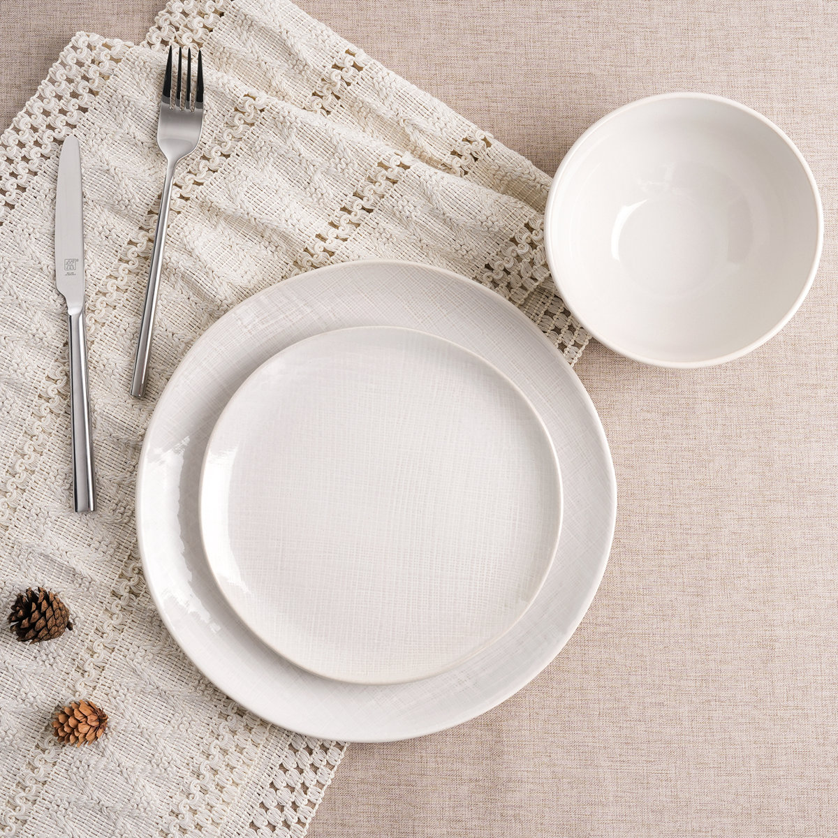 Highland Dunes Adomas 12 Piece Dinnerware Sets, Dish Sets for 4 ...