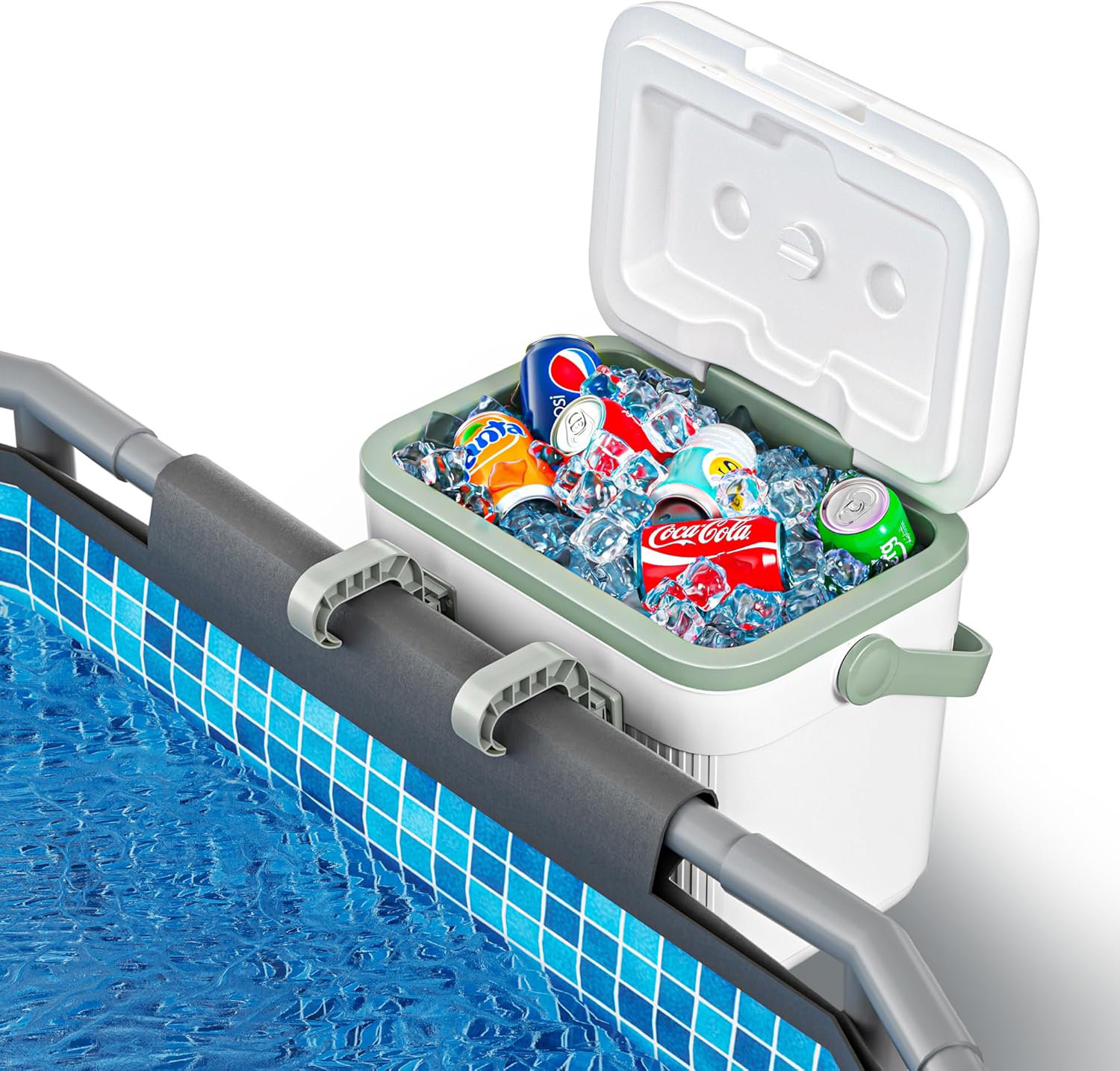 CHUANGWENYI Pool Cooler For Above Ground Pools, Insulated Poolside ...